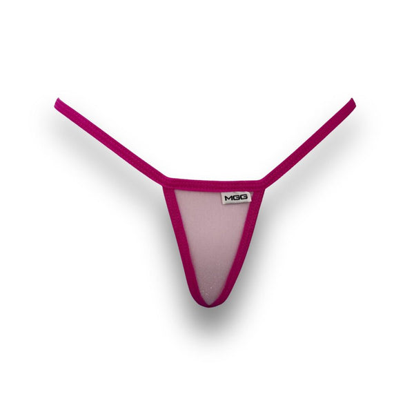 Light Pink - Sparkle Sheer - Mini G-String Underwear – Micro Gigi