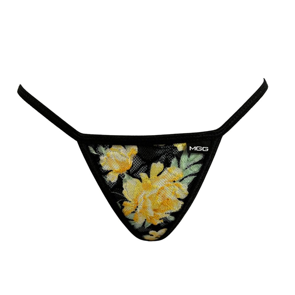 Dahlia - Low Rise Lace G-String Underwear – Micro Gigi