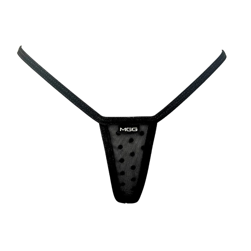Midnight Black Polka Dot - Extreme Sheer G-String – Micro Gigi