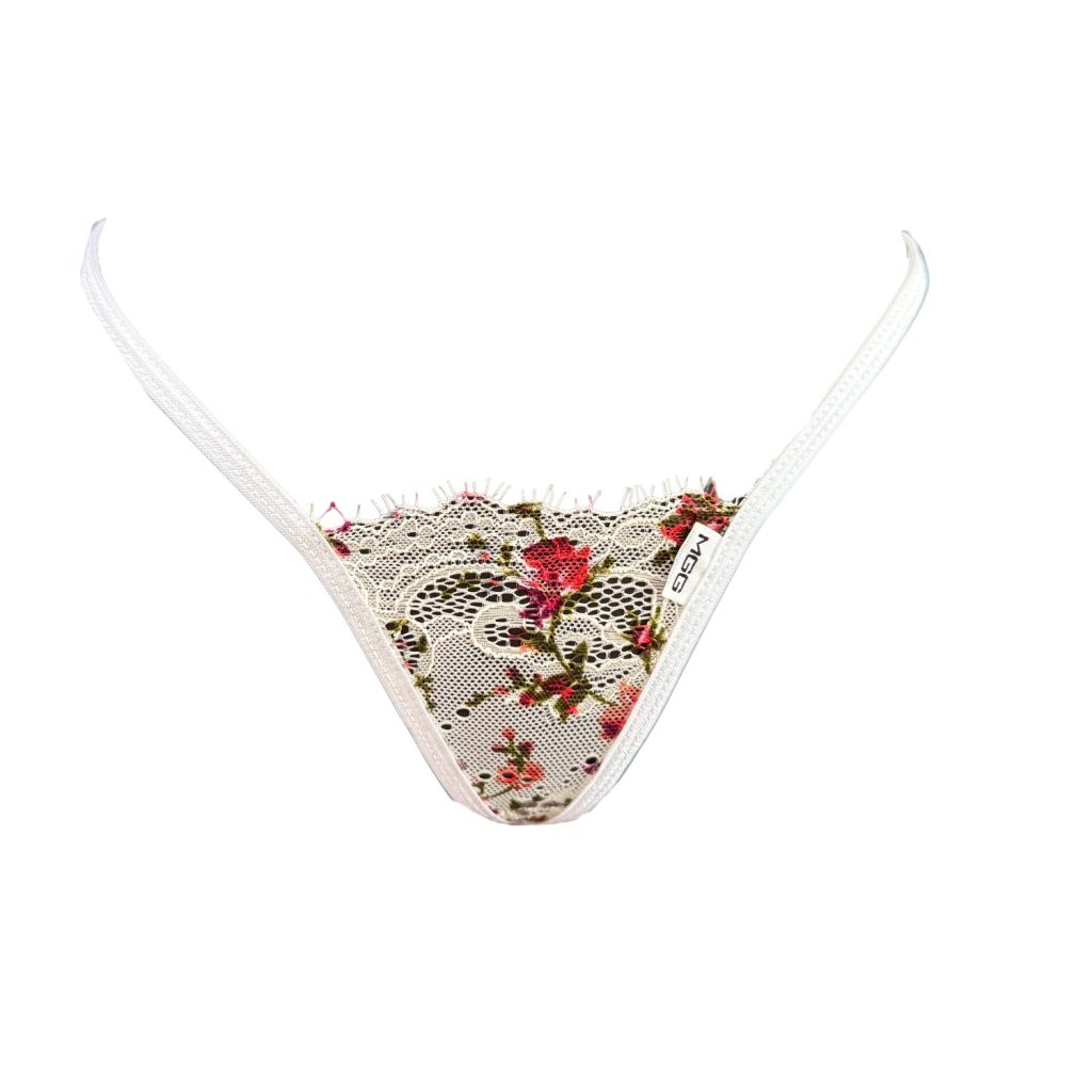 White Roses - Lace Thong G-String Underwear – Micro Gigi
