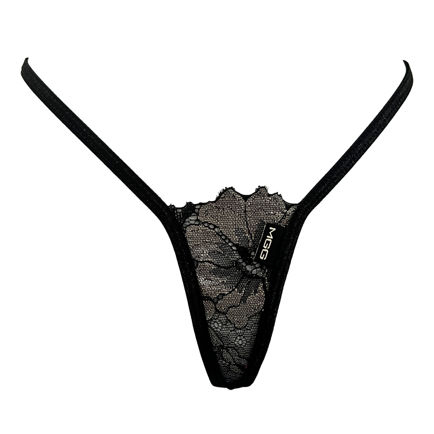 Silver Flowers - Ultra Lace Thong G-String Lingerie – Micro Gigi