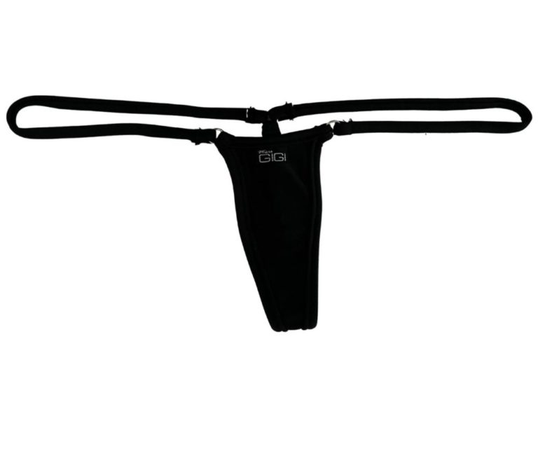 Midnight Black Nano G String Bikini Bottom Micro Gigi